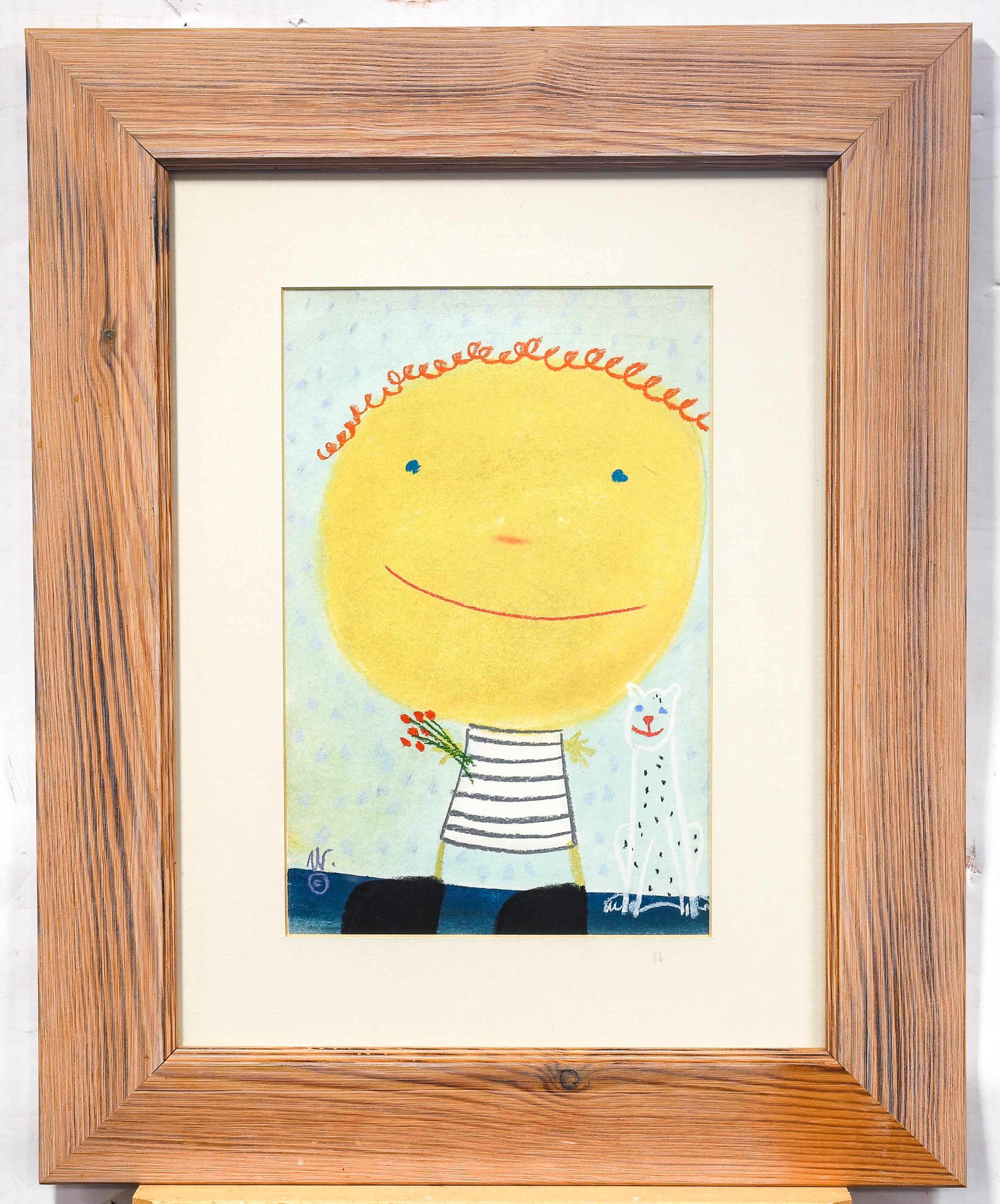 Mackenzie Thorpe | Boy with a dog | MutualArt