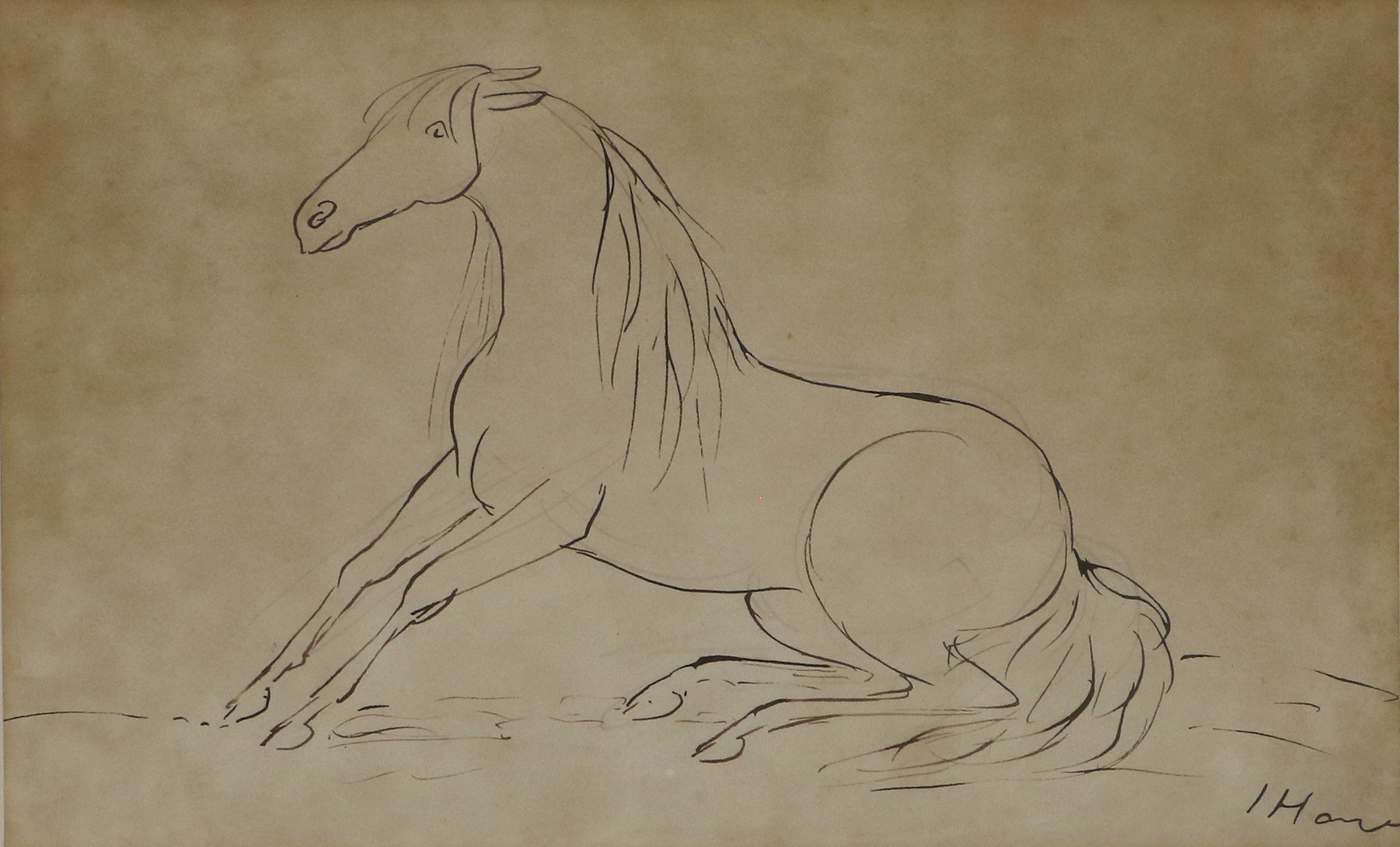 James Howe | Horses feeding | MutualArt