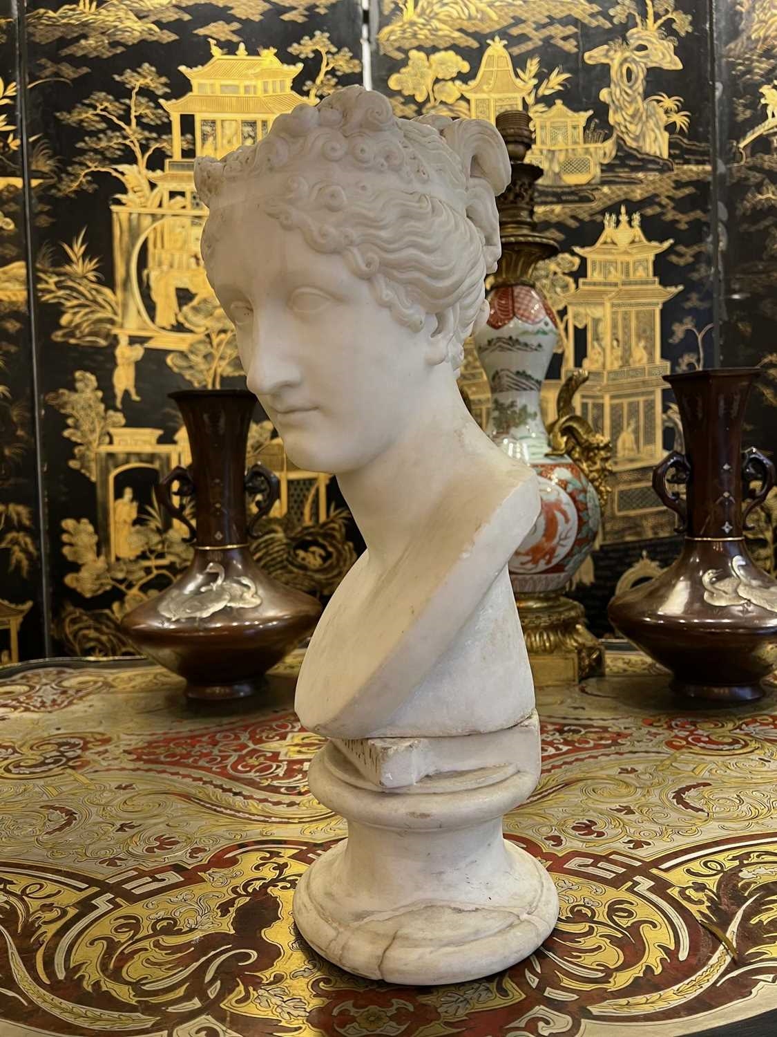 Antonio Canova | A 19TH CENTURY MARBLE BUST OF PAULINE BONAPARTE ...