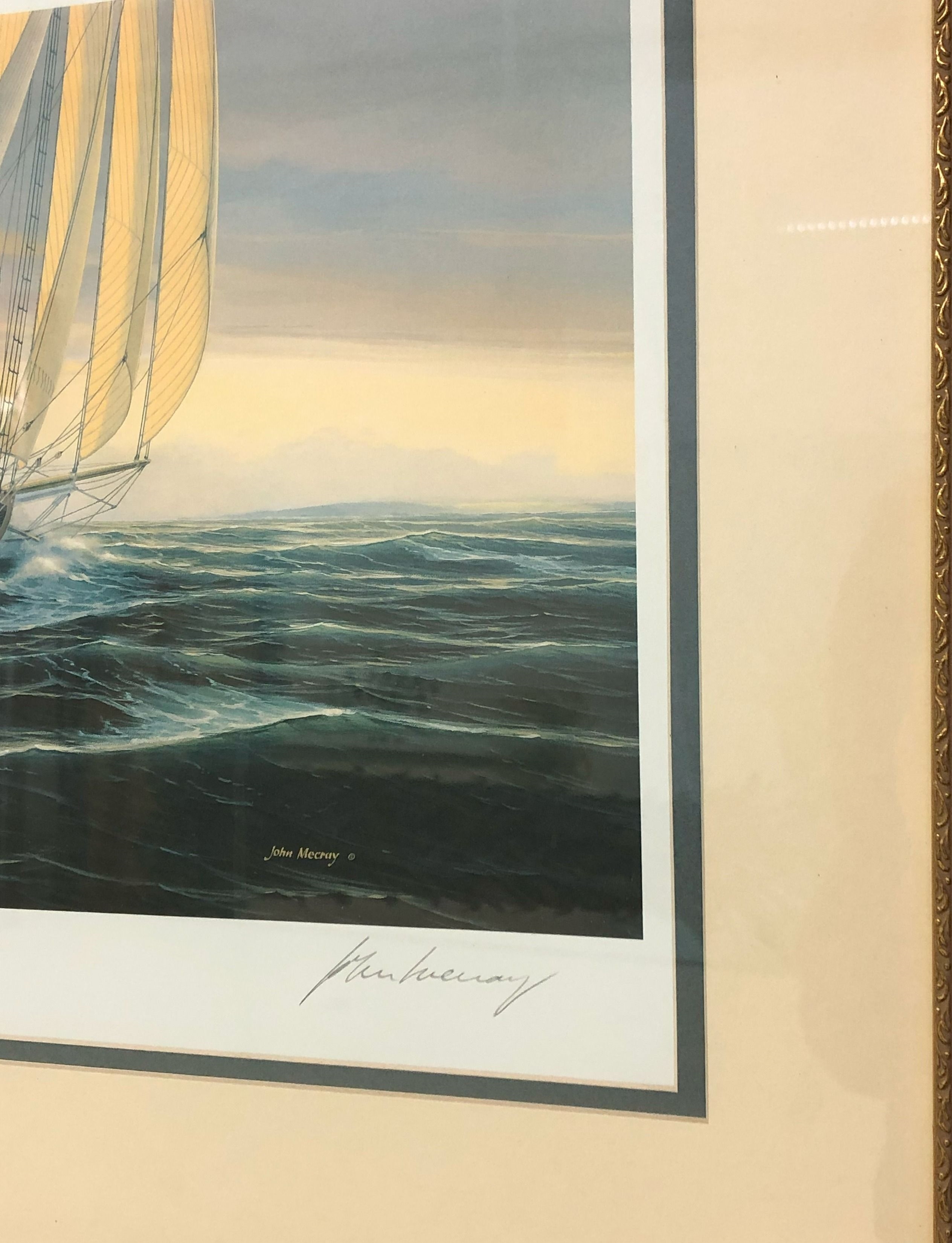 John Mecray | The Schooner Yacht Coronet Heading Home | MutualArt
