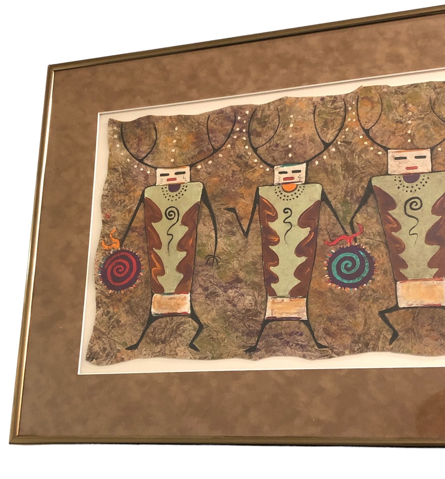 Deborah Stowell | DEBORAH STOWELL Signed Native American Mixed Media ...