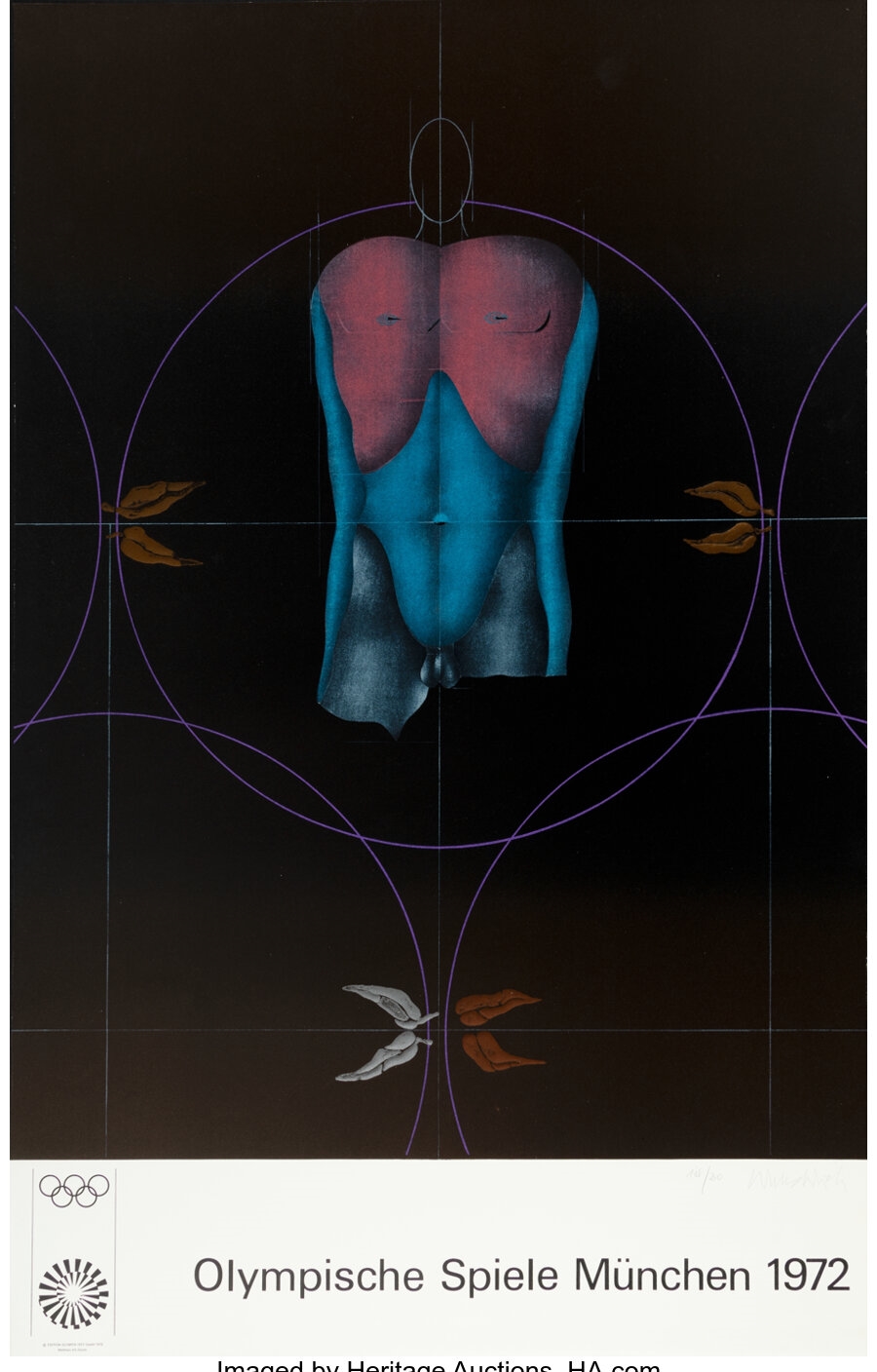 Paul Wunderlich | Untitled, from the Munich Olympics Portfolio, 1972 ...