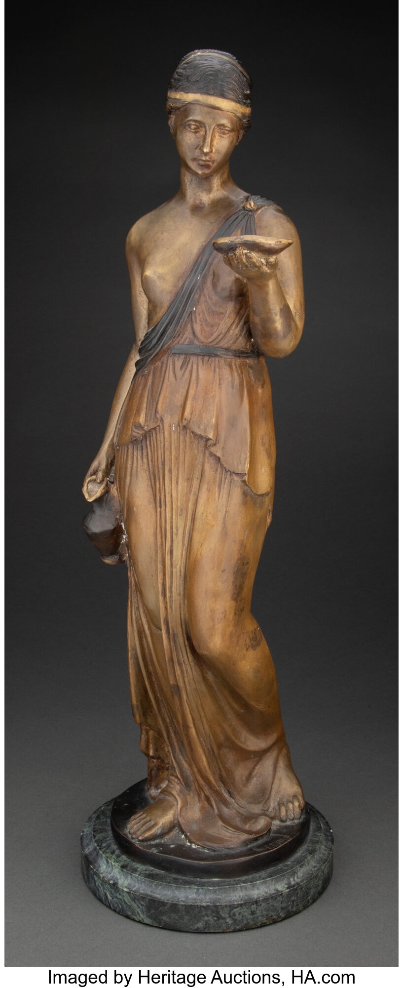 Emil Epple | Classical Maiden with Jug and Plate | MutualArt