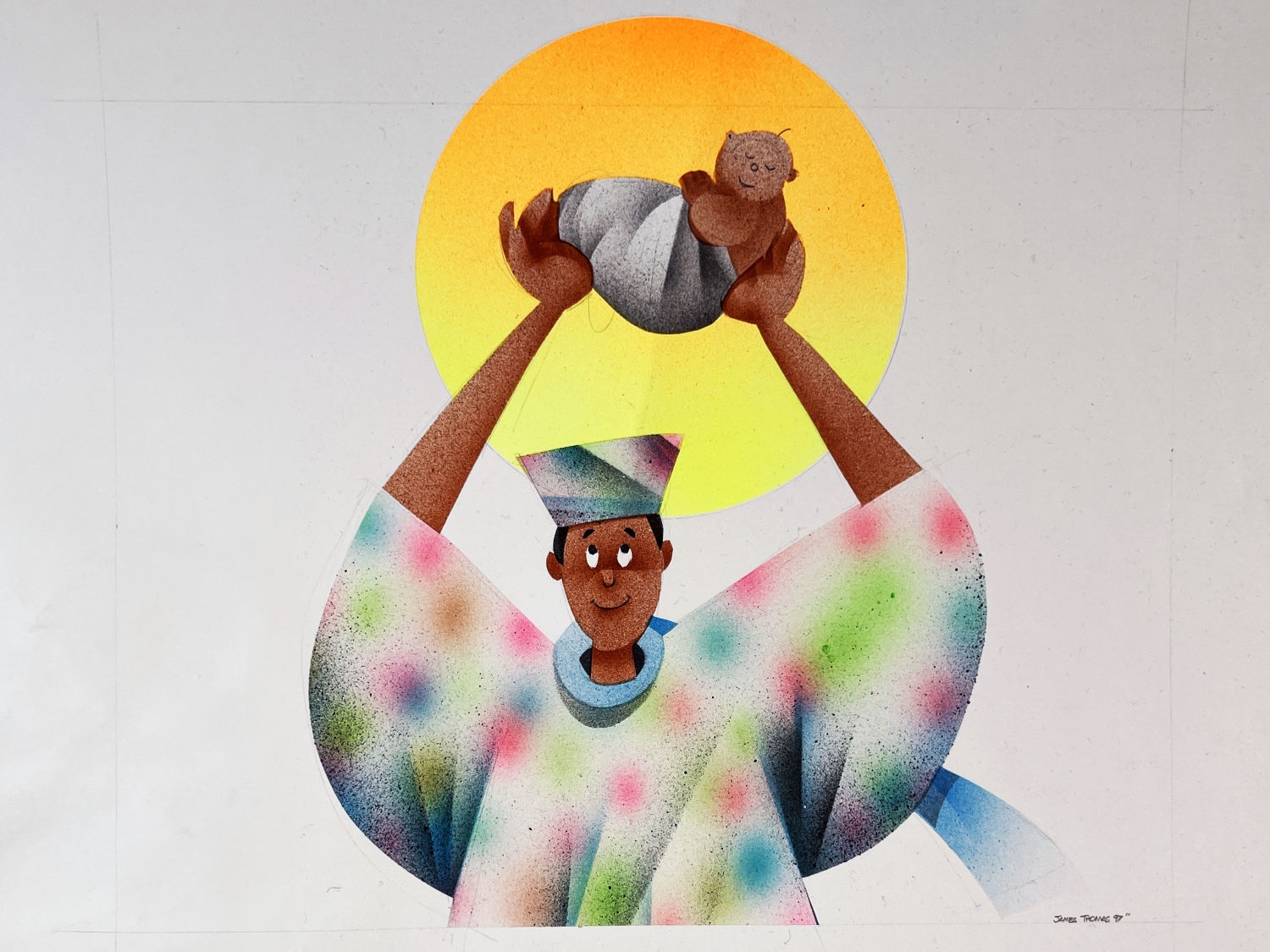James Thomas | 2 JAMES THOMAS ART PIECES DATED 1997 | MutualArt
