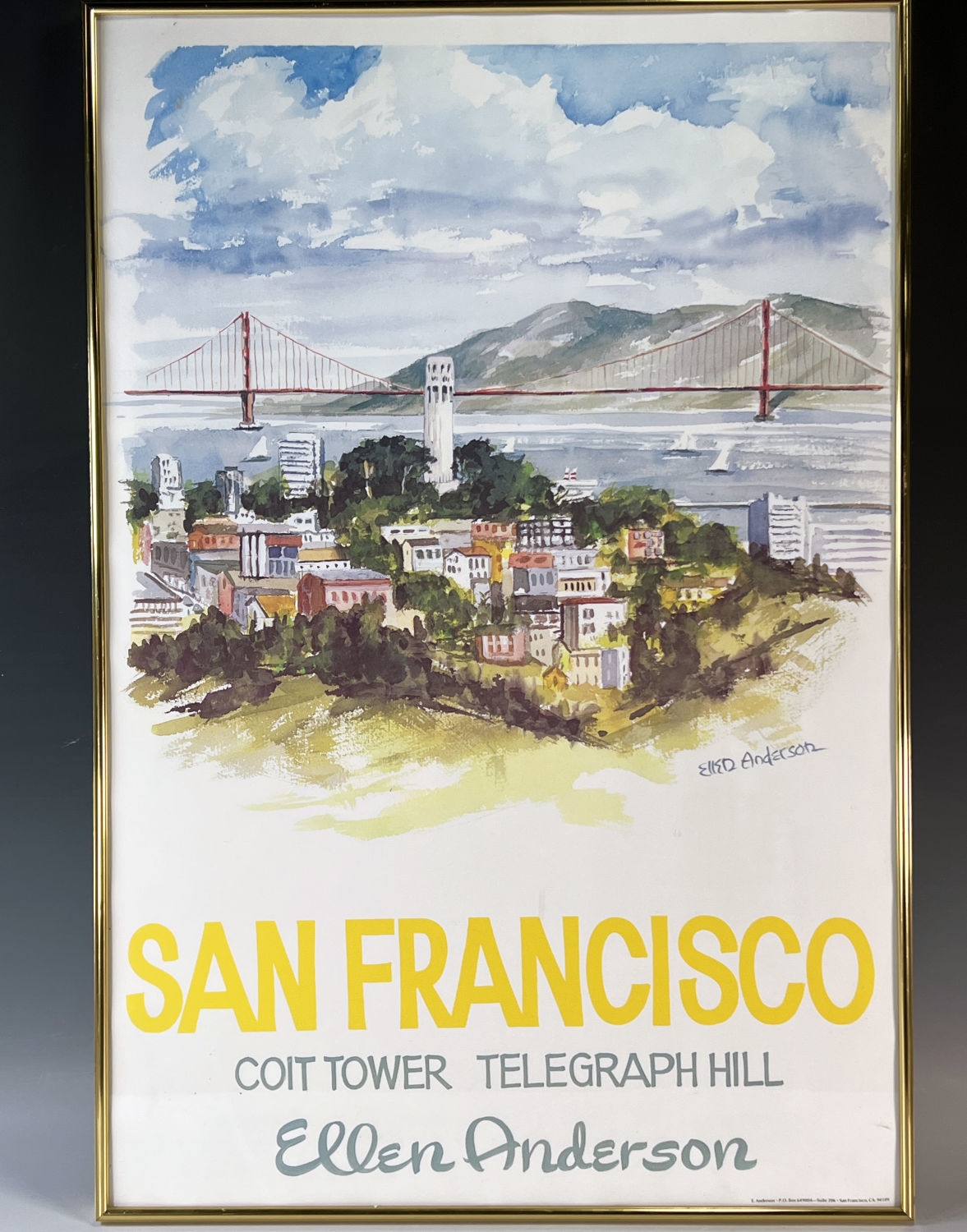 Ellen Anderson | ELLEN ANDERSON SAN FRANCISCO POSTER | MutualArt