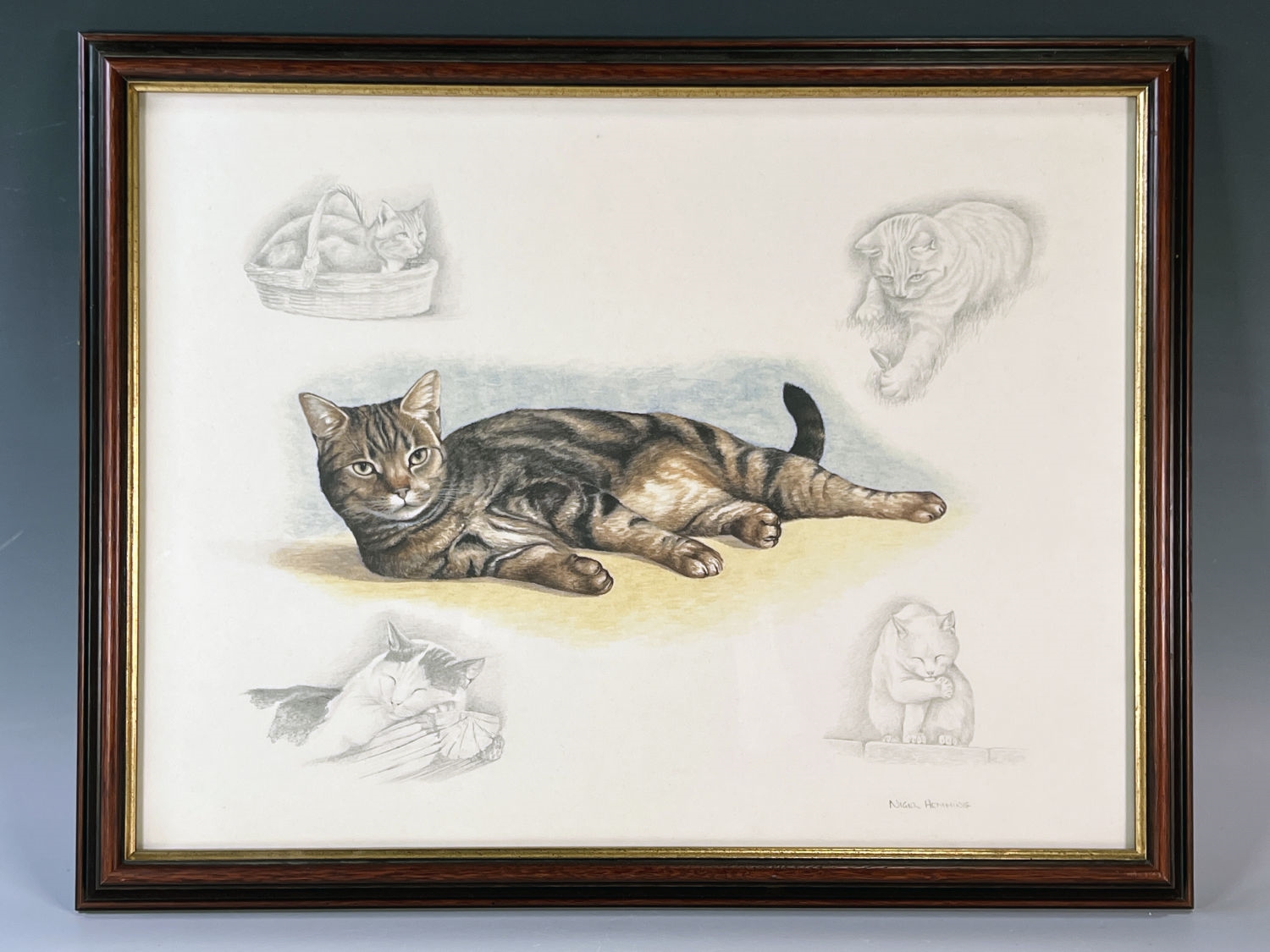 Nigel Hemming | NIGEL HEMMING SIGNED CAT STUDY | MutualArt