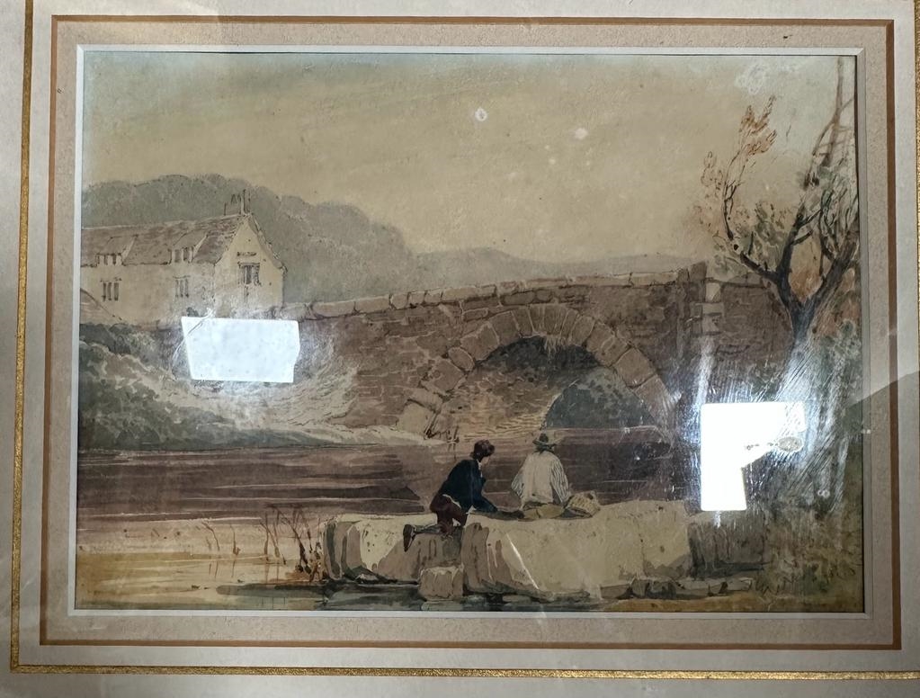 Samuel Prout | Samuel Prout English watercolour Burnshaw Bridge ...