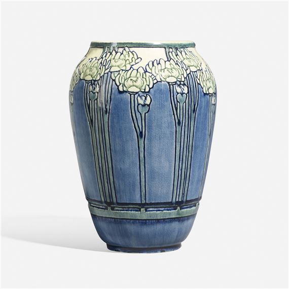 Mazie Teresa Ryan | Early vase with stylized chrysanthemums (1906 ...