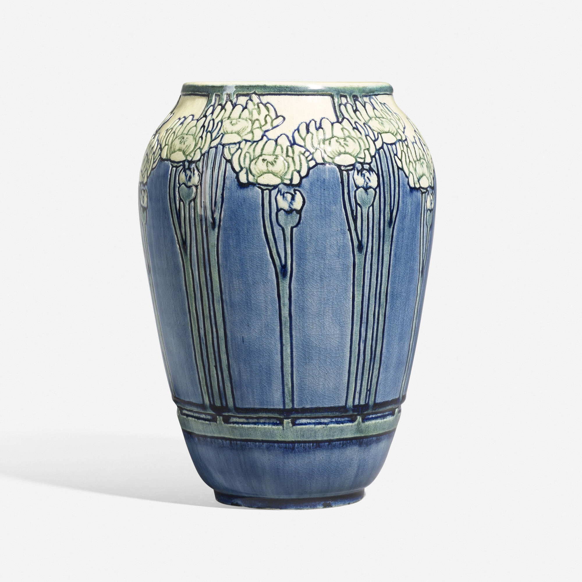 Mazie Teresa Ryan | Early vase with stylized chrysanthemums (1906 ...