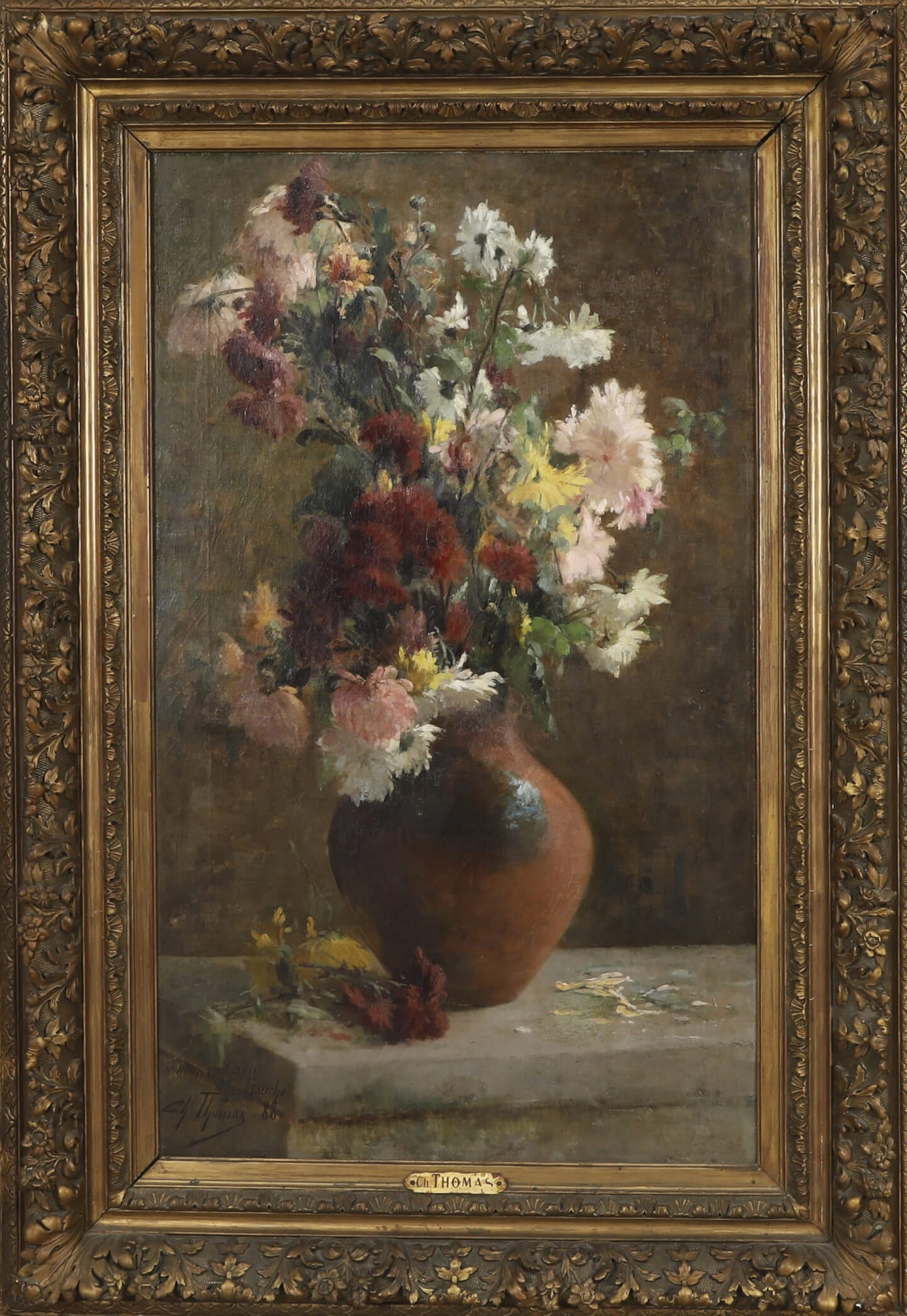 Charles Thomas | Bouquet de fleurs, 1888 (1888) | MutualArt