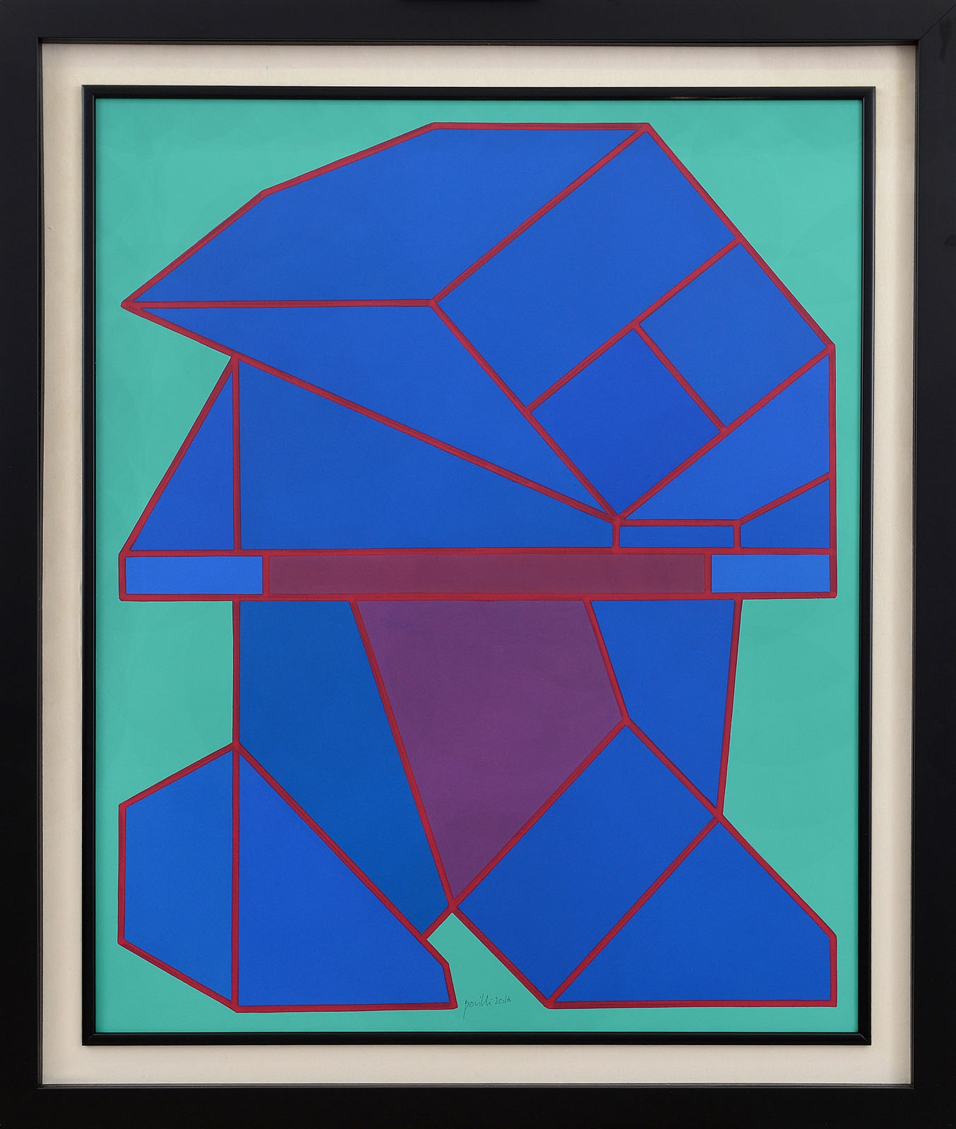 Achille Perilli | The color of the moon (2016) | MutualArt