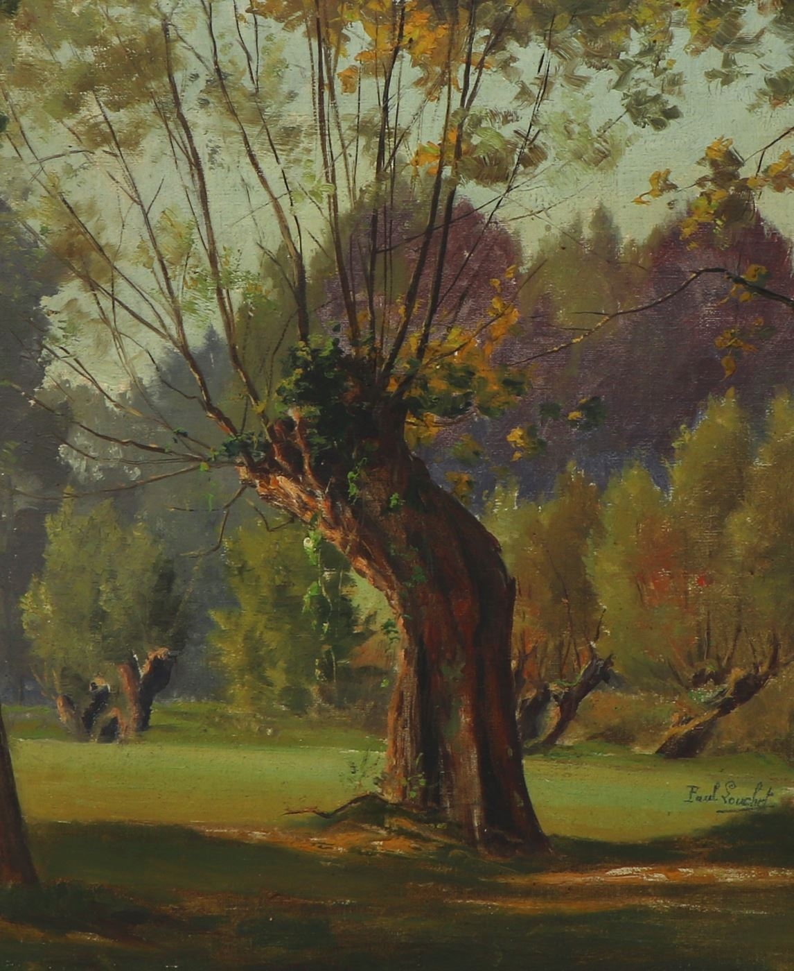 Paul Francois Louchet | Paysage à l’arbre | MutualArt