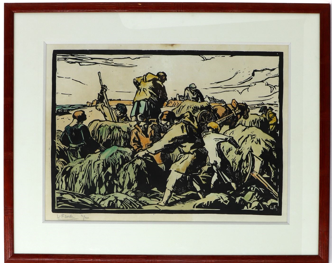 Lionel Floch | Goémoniers au travail | MutualArt