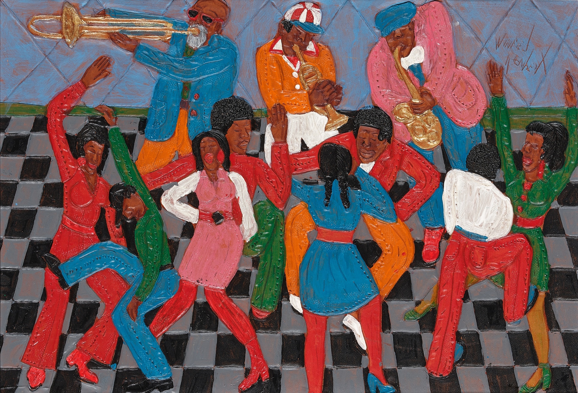 Winfred Rembert | Untitled (The Dirty Spoon Cafe) | MutualArt