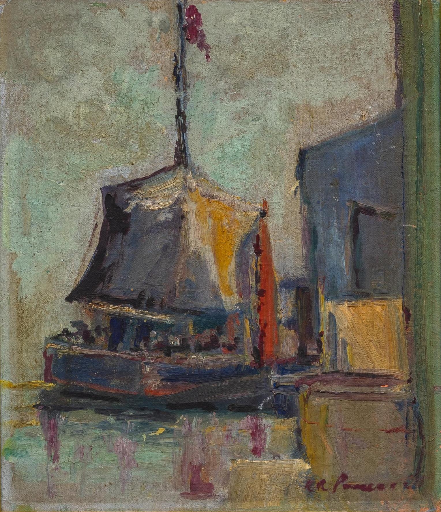 Clara Pancoast | Ships at Harbor | MutualArt