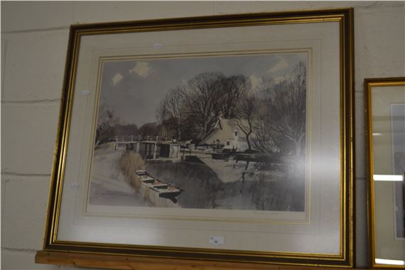 Rowland Hilder | A Rowland Hilder print of a river scene | MutualArt