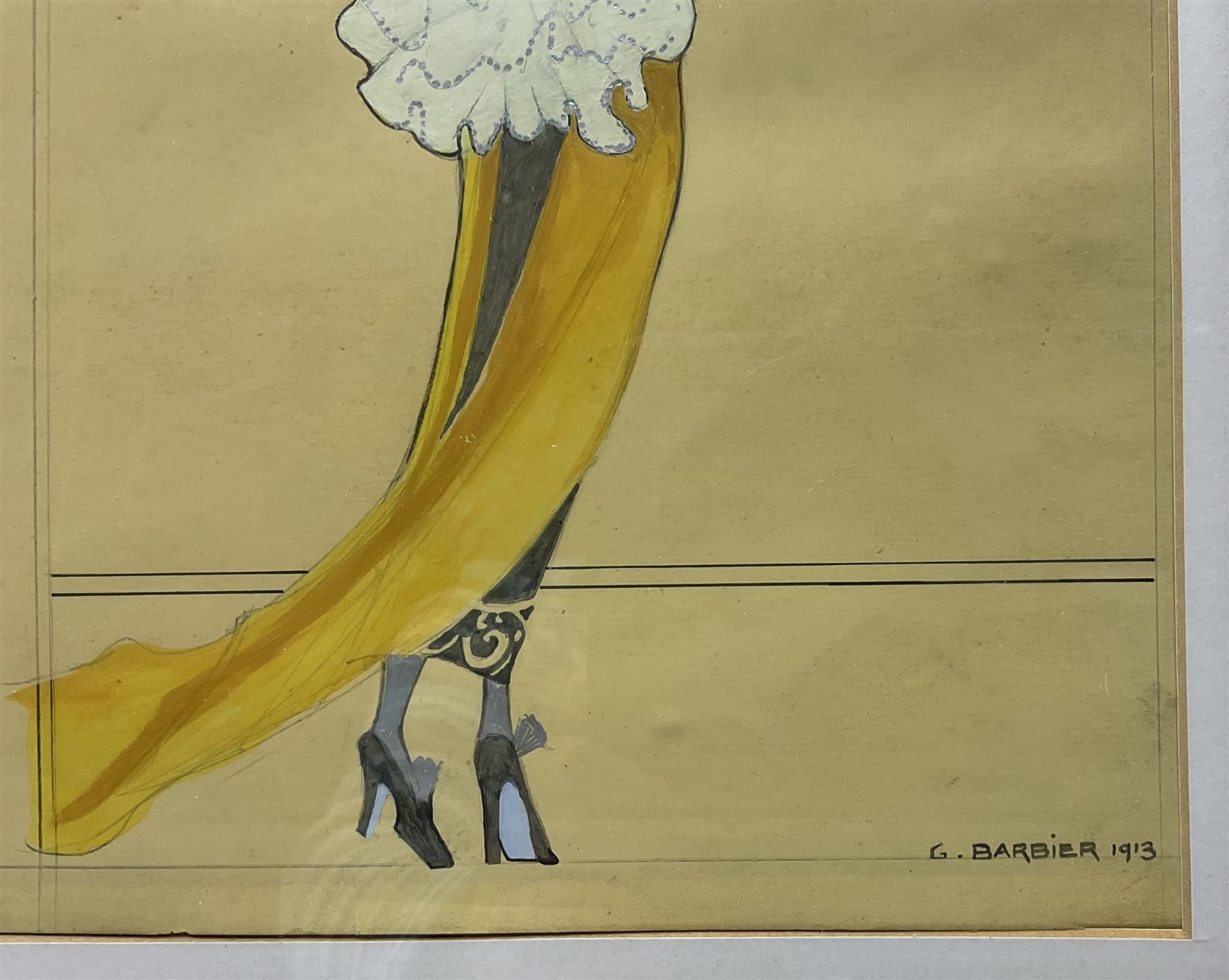 Georges Barbier | Dancer with Fan (1913) | MutualArt