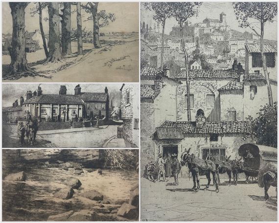 Frank Dean | 'The Wharfe at Buckden' 'Water Hall - Leeds' 'Birch Trees ...