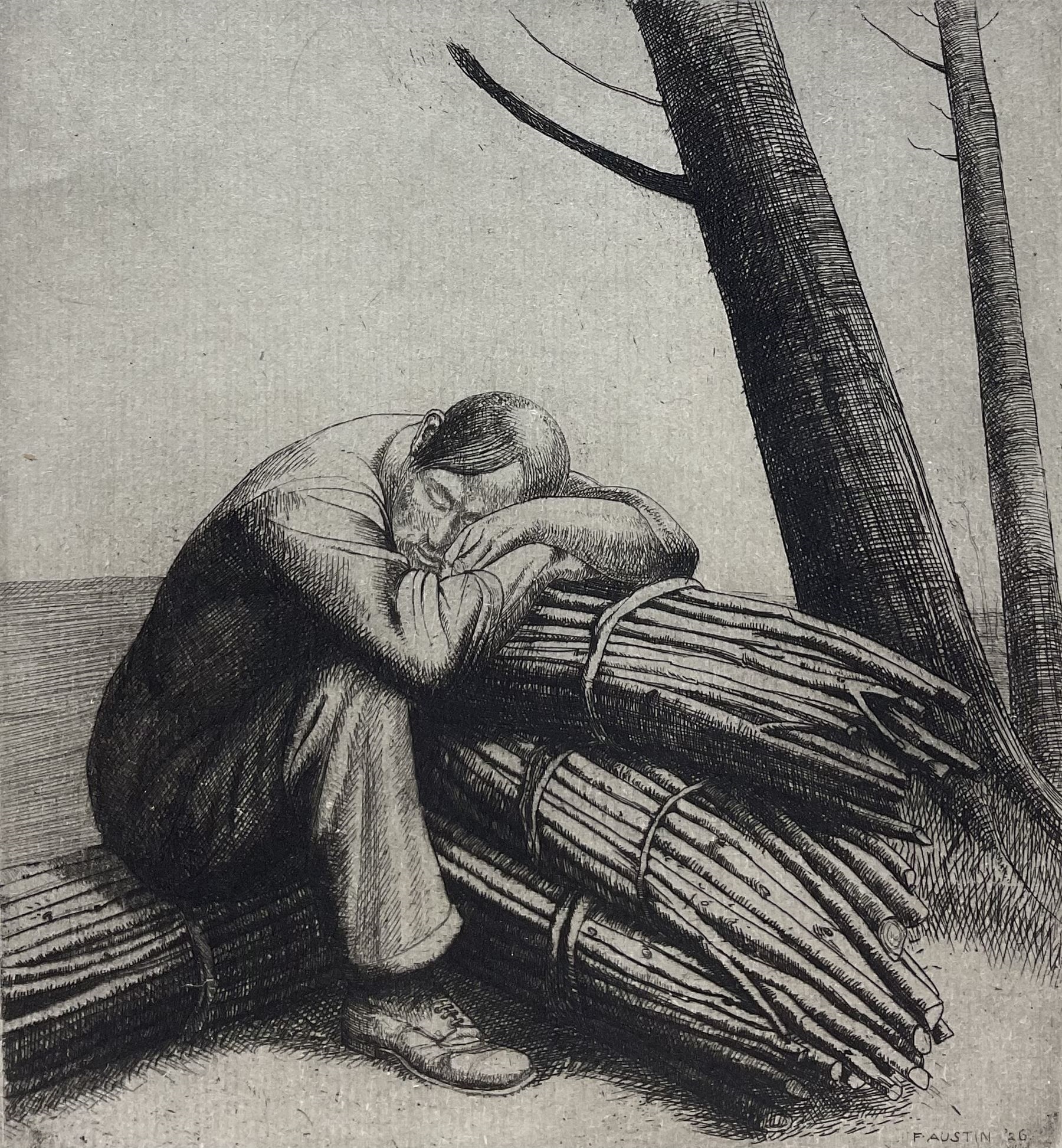 Frederick George Austin | ‘A Woodman Resting’ (1926) | MutualArt