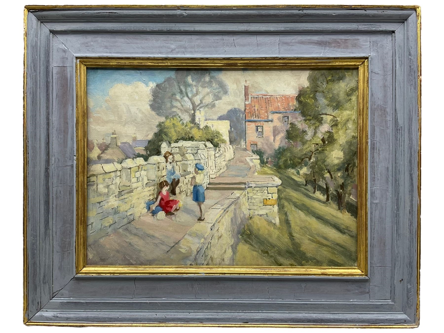 David Horner | Children Playing on the York City Walls | MutualArt