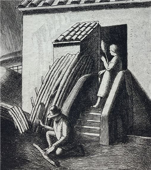 Frederick George Austin | The Woodchopper and his Wife | MutualArt