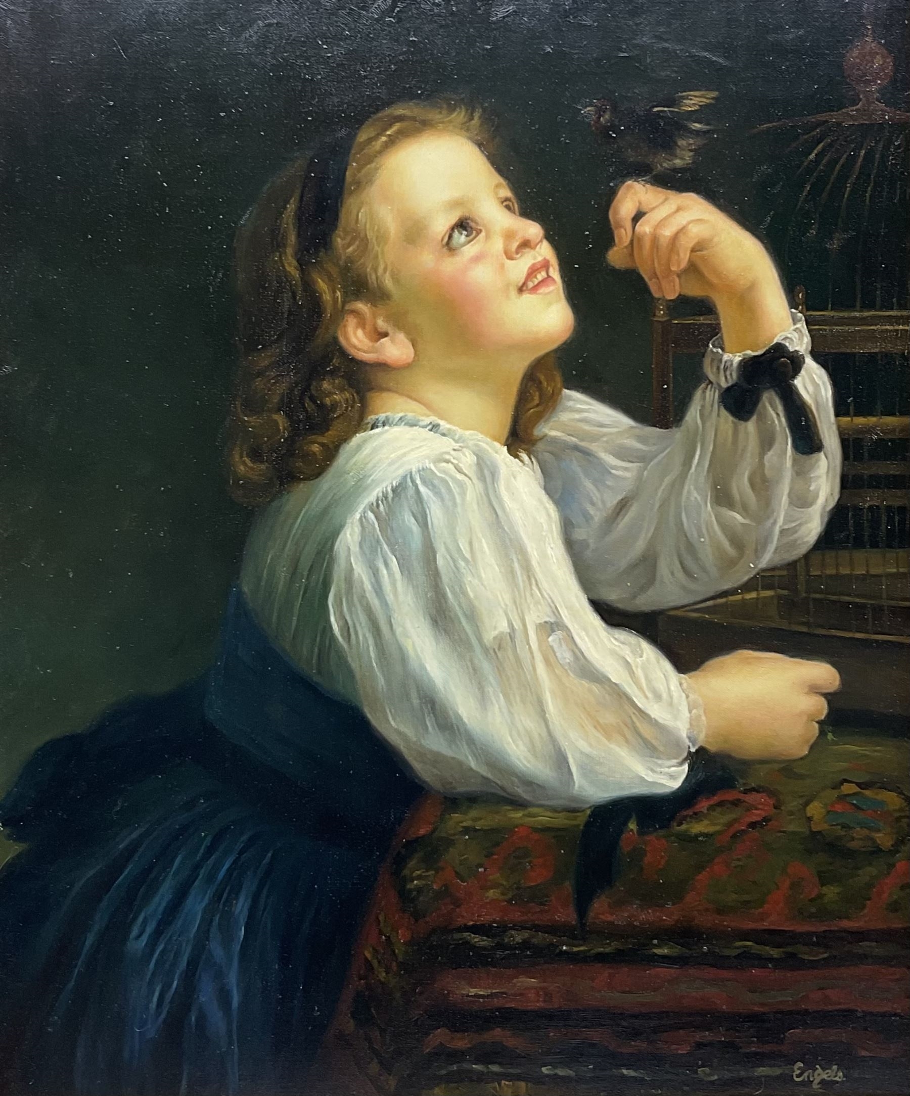 William Adolphe Bouguereau | 'L'oiseau Chéri' (Dear Bird) | MutualArt