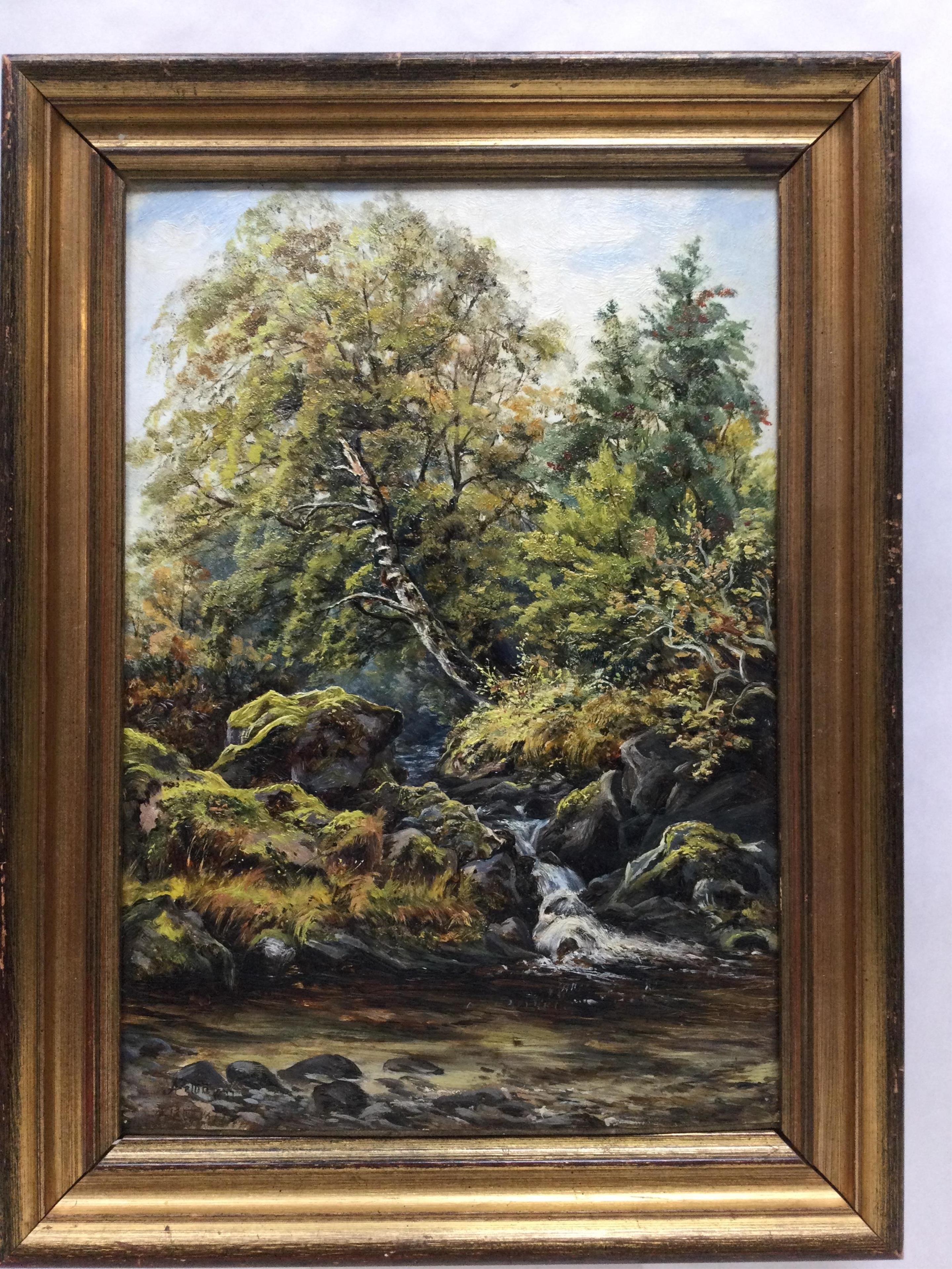 Alfred Pettitt | Alfred Pettitt Landscape Oil On Paper | MutualArt