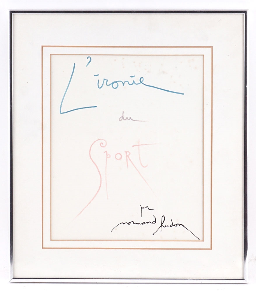 Normand Hudon | Ink Signed on the lower right: Normand Hudon 28x23cm ...