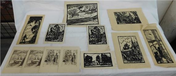 James Kirk Merrick | 13 James Kirk Merrick Woodcuts | MutualArt