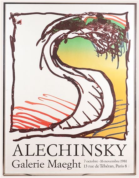 Pierre Alechinsky | Exhibition poster Titled on the lower center ...