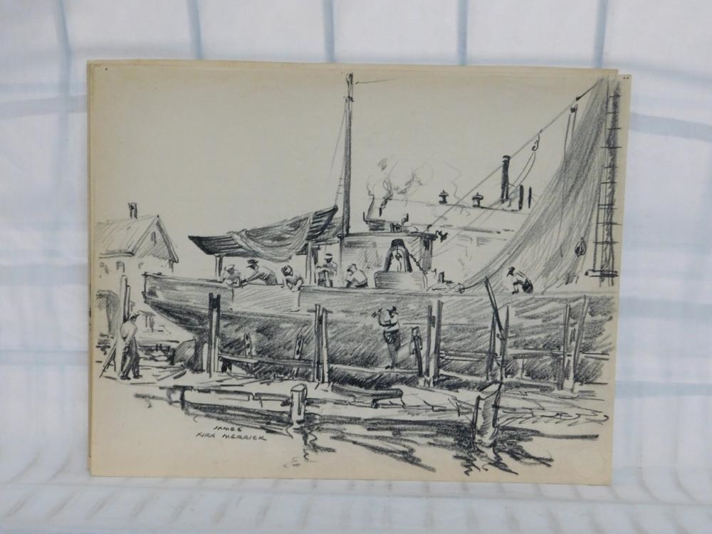 James Kirk Merrick | 5 James Kirk Merrick, Boat Drawings | MutualArt
