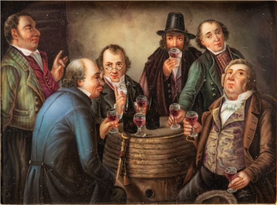 German School, 19th Century | German Painting on Porcelain, Rathskeller ...