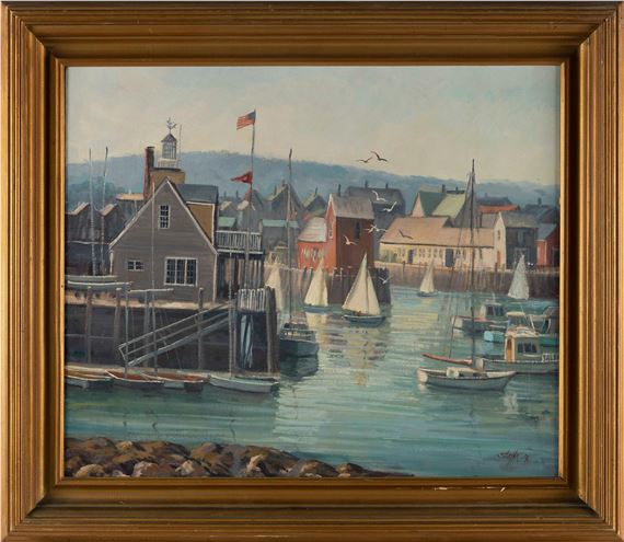 Michael Stoffa | View of Rockport Harbor including Motif #1. | MutualArt