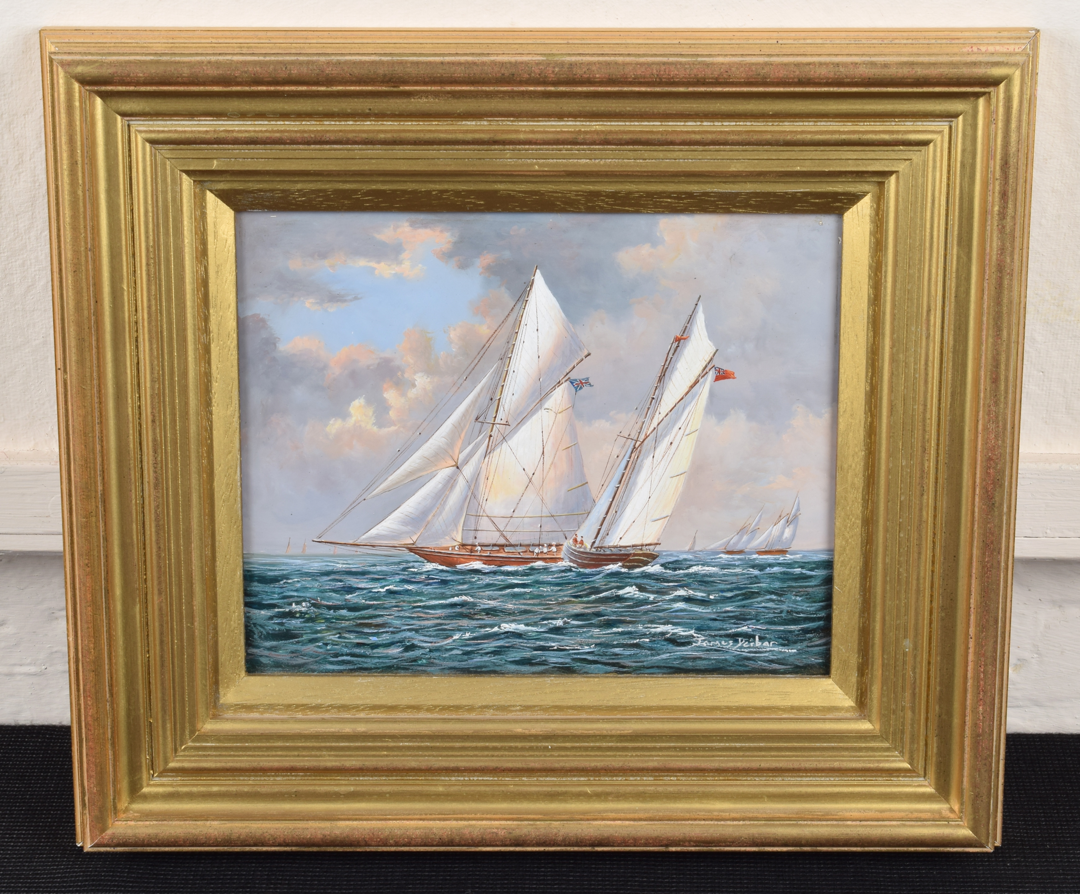 James Derbar | Maritime scene with sailing yachts | MutualArt