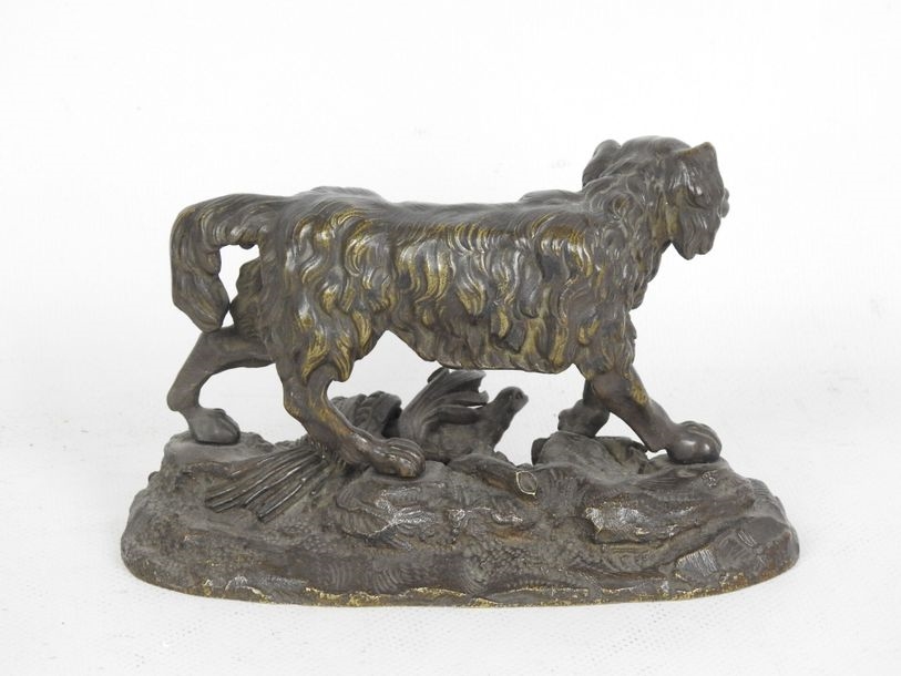 Pierre-Jules Mene | Spaniel and pheasant hen | MutualArt