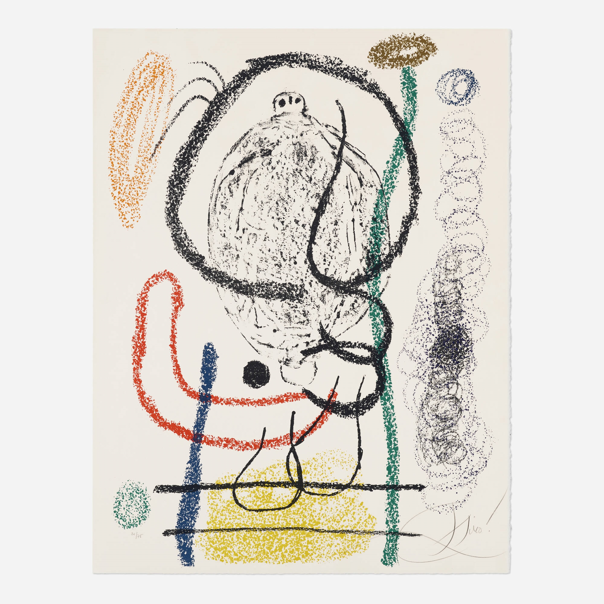 Joan Miró | Album 21, plate 5 (from the Poème de Carlos Franqui ...