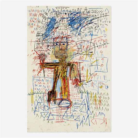 Jean-Michel Basquiat | Untitled (Yellow Tar and Feathers) (1982) | MutualArt