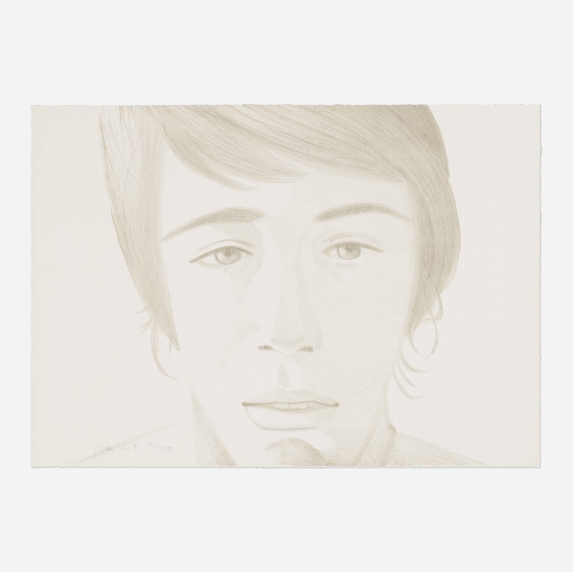 Alex Katz | Beach Scene, Yellow Flower | MutualArt