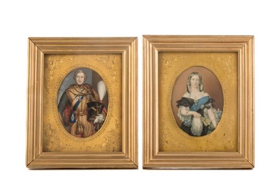 George Baxter | PAIR OF ROYAL PORTRAIT MINIATURE BAXTER PRINTS | MutualArt