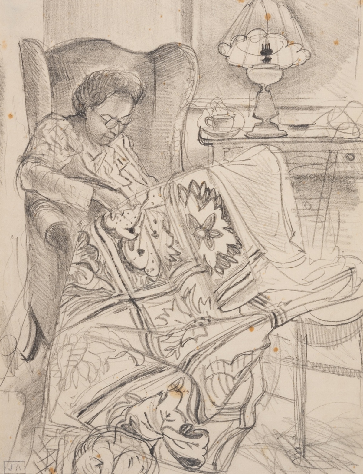 John Aldridge | λ John Aldridge (1905-1983) Garden view; Dedham House ...