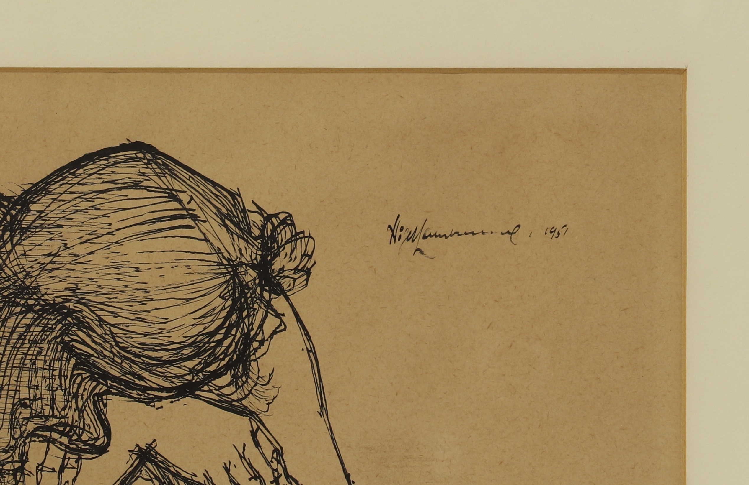 Nigel Lambourne | Seated figure (1951) | MutualArt