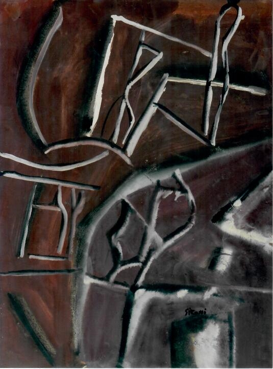 Mario Sironi | Composizione (1950) | MutualArt