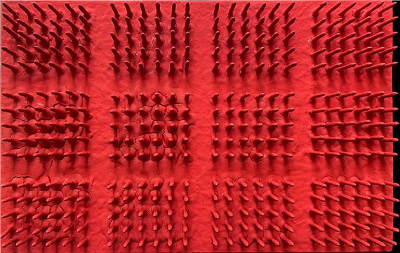 Bernard Aubertin | Tableau clous (1970) | MutualArt