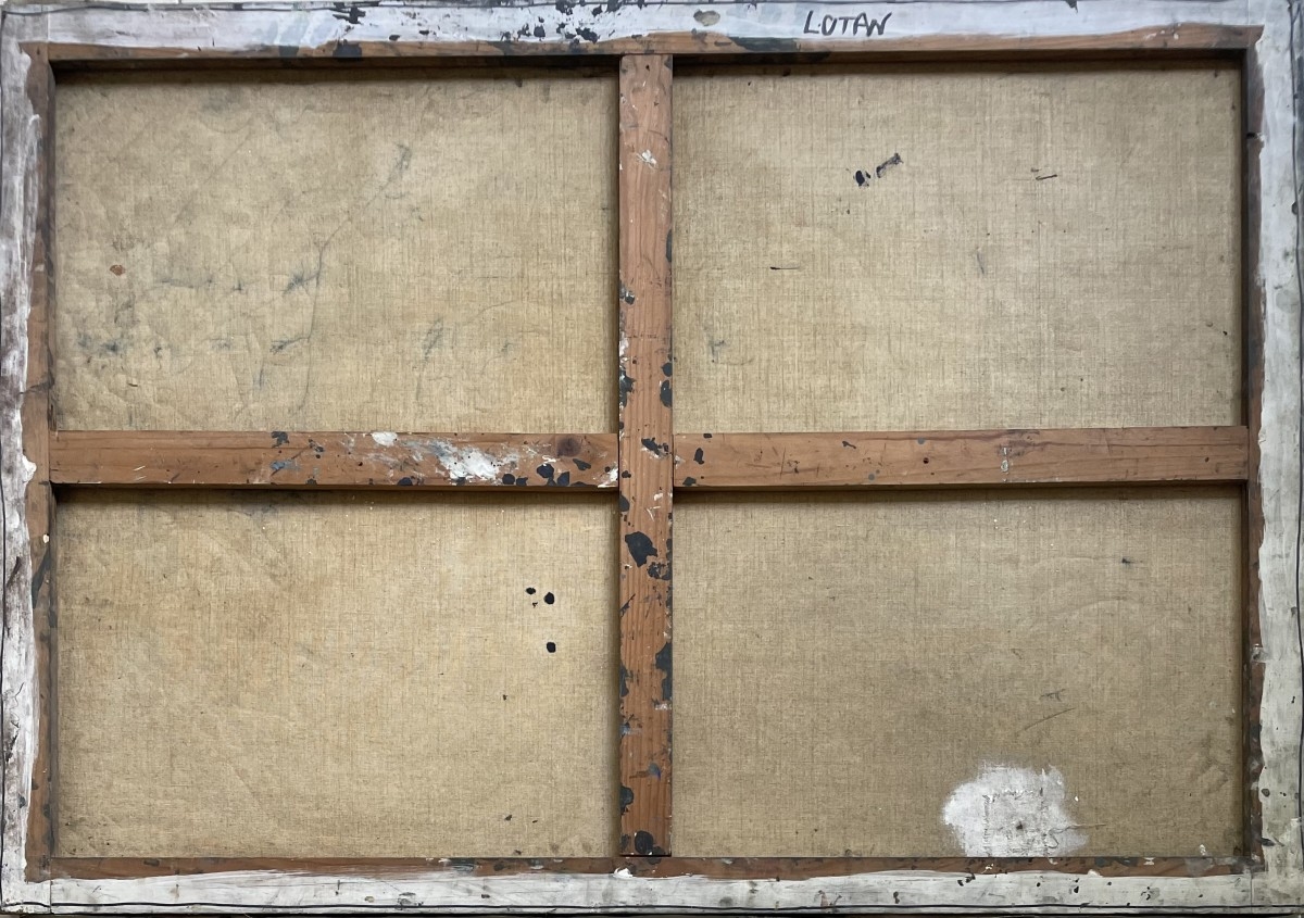 Yona Lotan | Figures in an urban landscape, | MutualArt