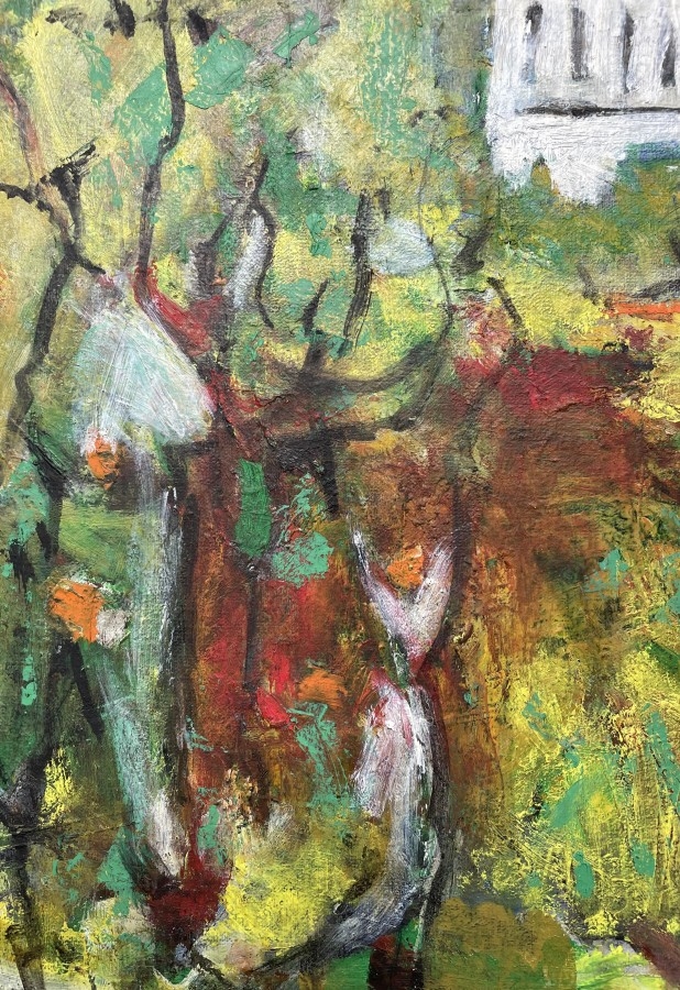 Marcel Janco | A white house in the landscape (1964) | MutualArt