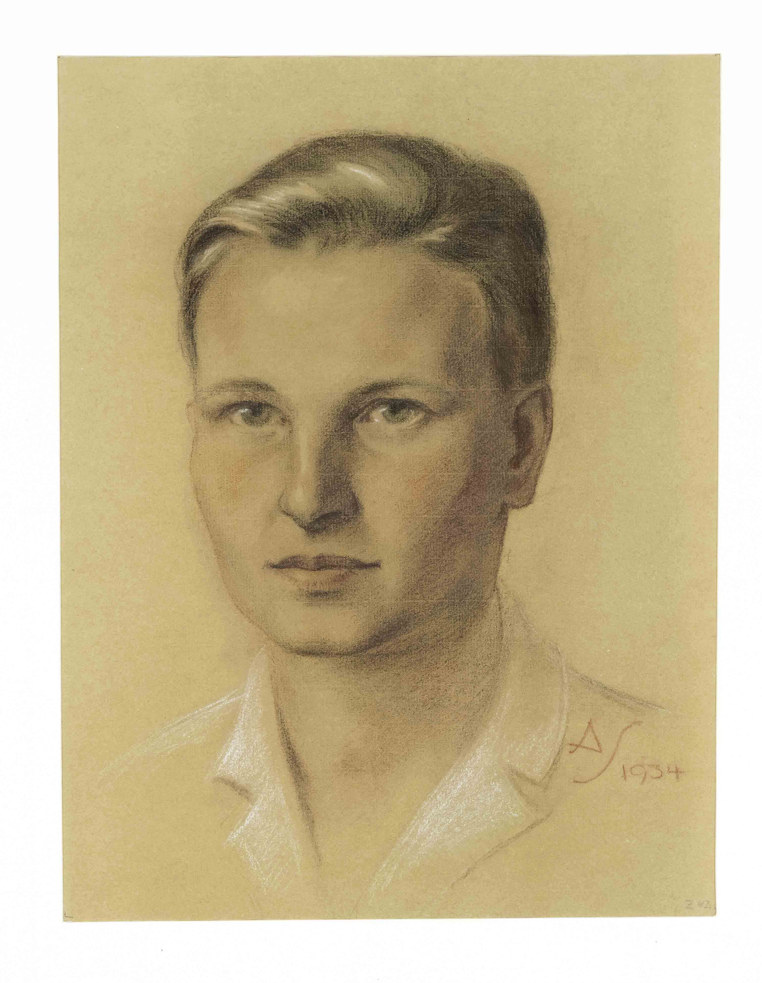 Andreas Sammet | 8 portrait drawings in various techniques (charcoal ...