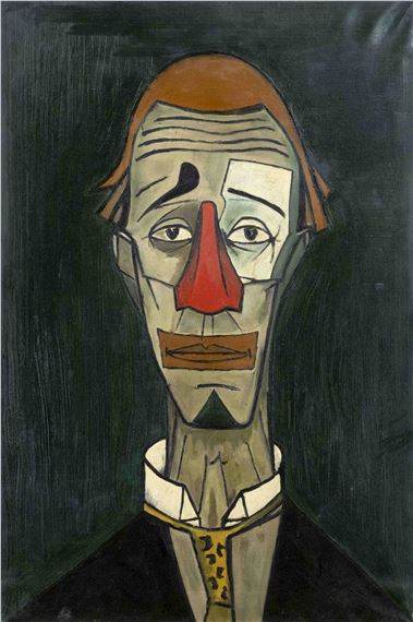 Bernard Buffet | Tête de clown (1955) | MutualArt