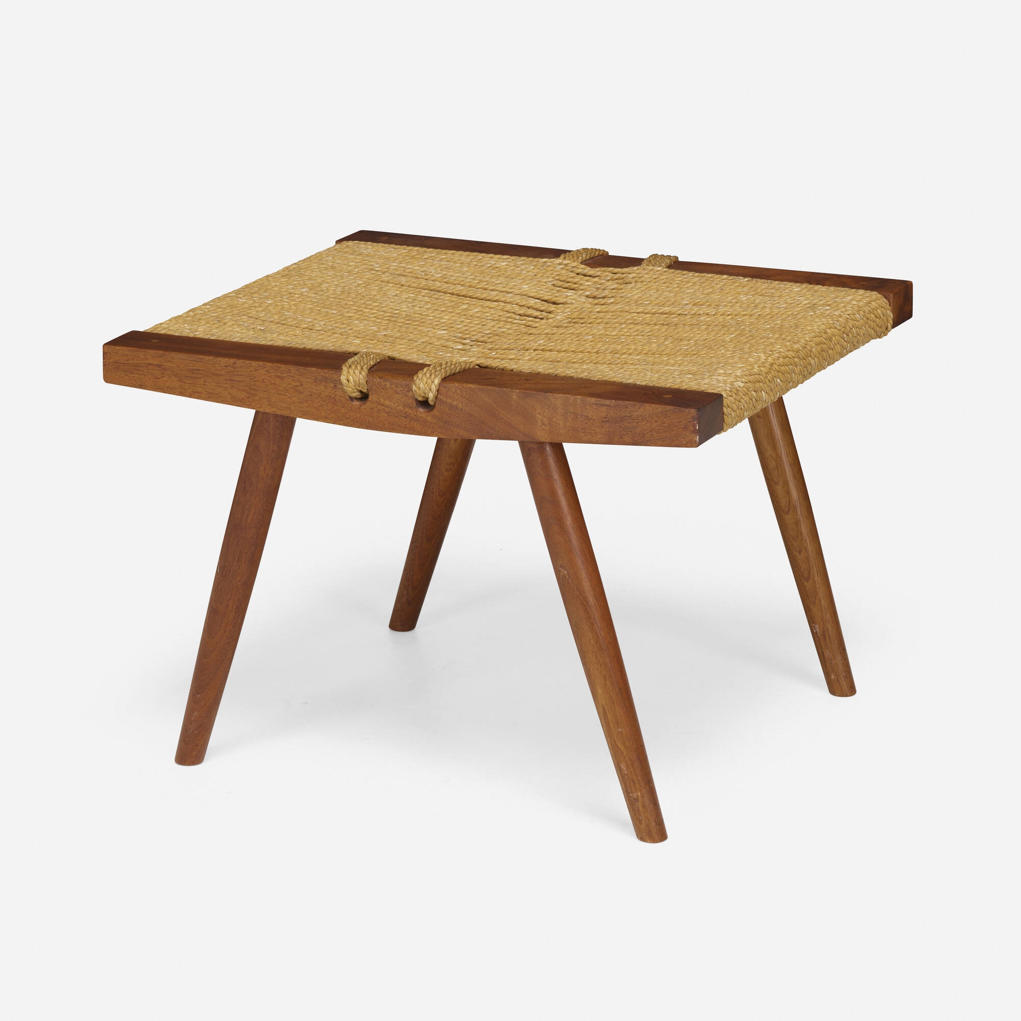 George Nakashima | Grass-Seated stool (1970) | MutualArt
