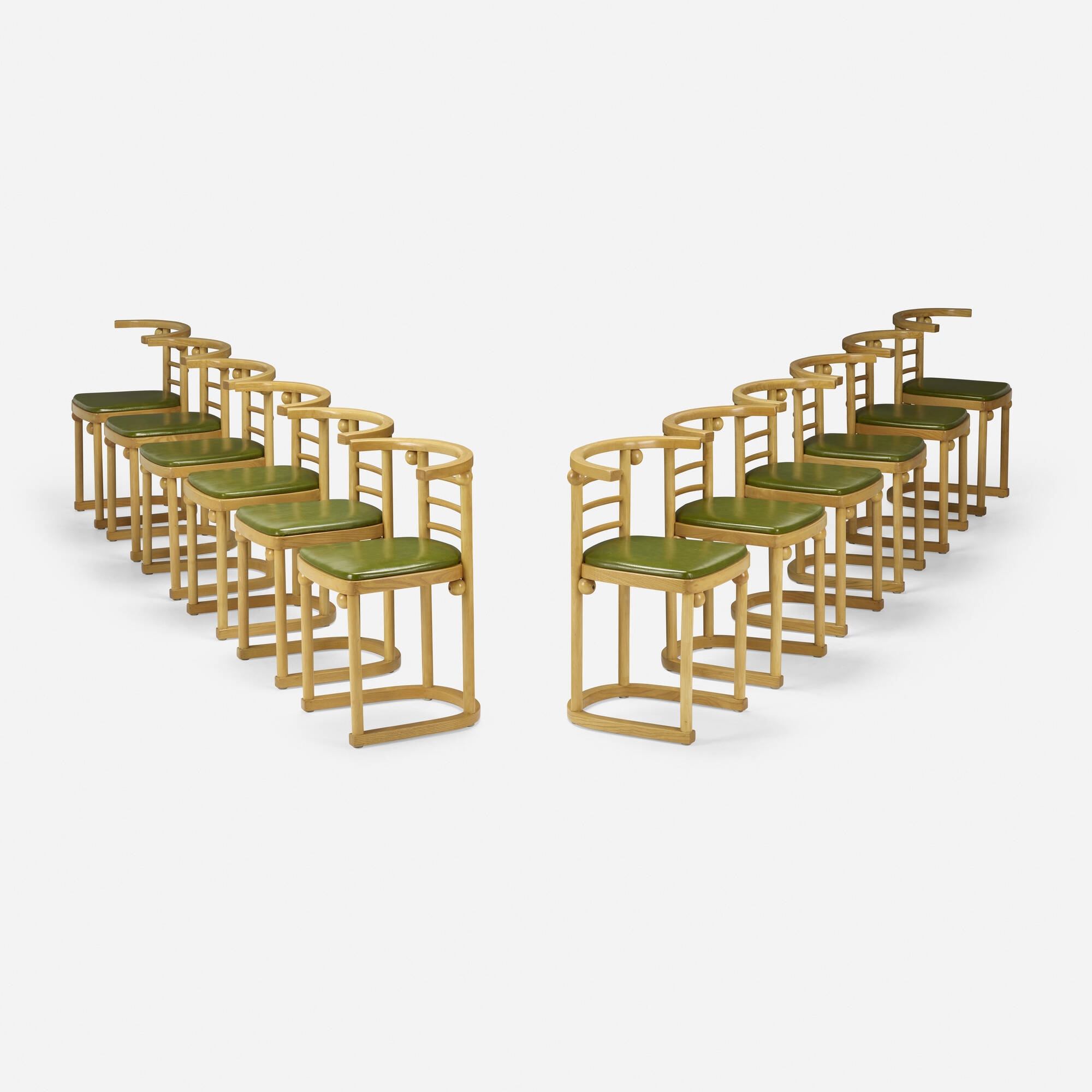 Josef Hoffmann | Fledermaus chairs model 728, set of twelve | MutualArt