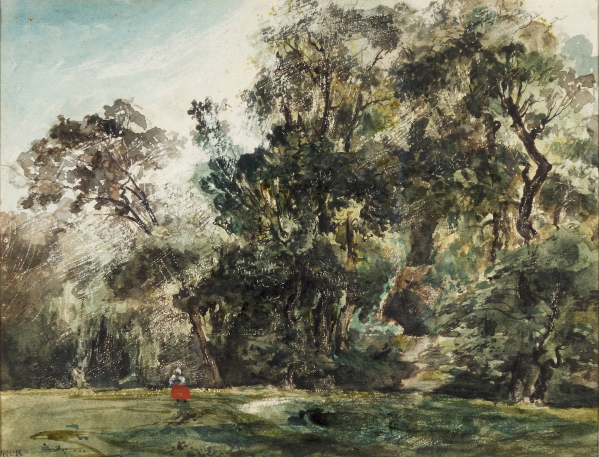 Théodore Rousseau | * FRENCH, 1812-1867 SOLEIL COUCHANT SUR LES SABLES ...